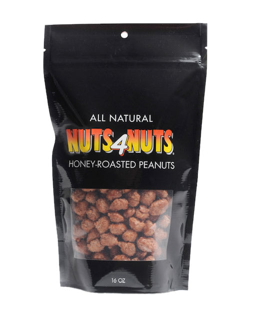 Honey-Roasted Peanuts in 16 oz resealable pack – Nuts 4 Nuts